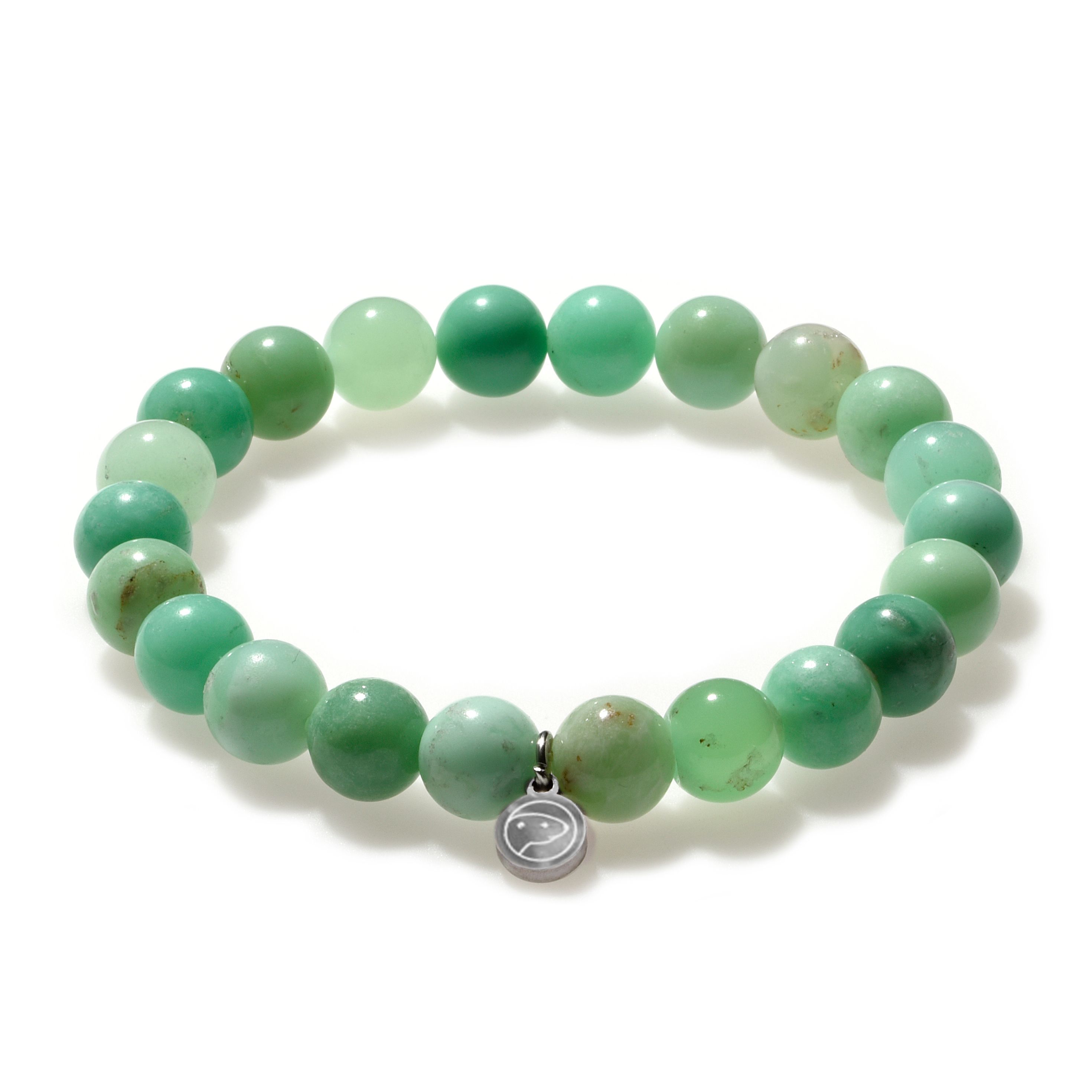 Australian Jade Chrysoprase Bracelet (Genuine, 8mm) | Otter Spirit ...