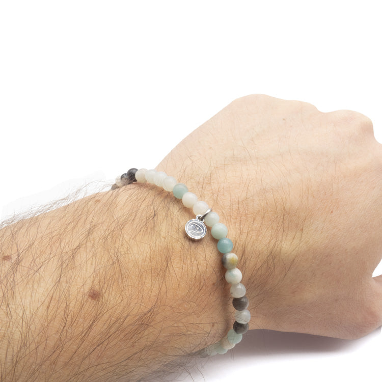 Multi-Amazonite Bracelet (Genuine AA Grade, 4mm) | Otter Spirit ...