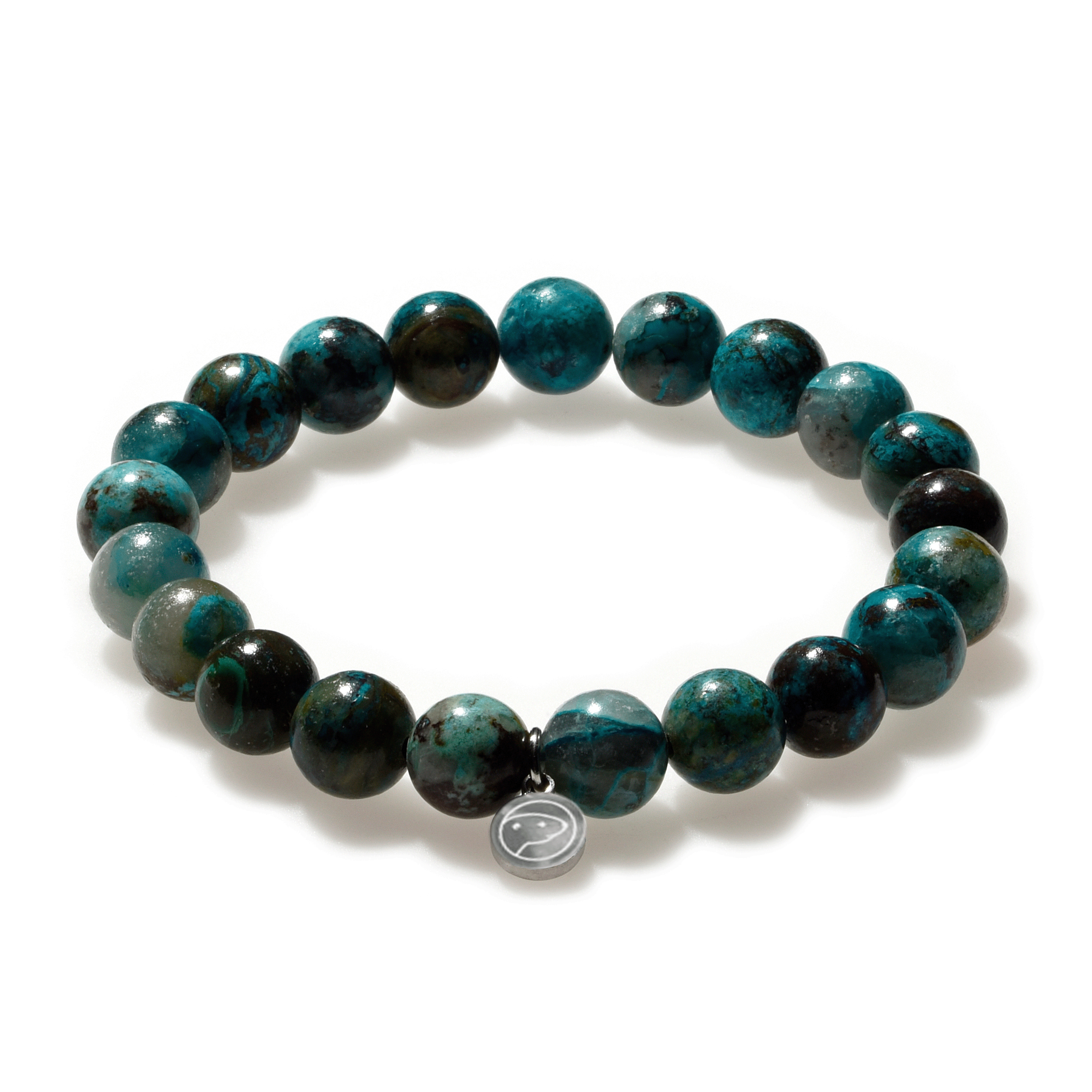 Phoenix Turquoise (Genuine, 8mm) | Otter Spirit | Natural Gemstones