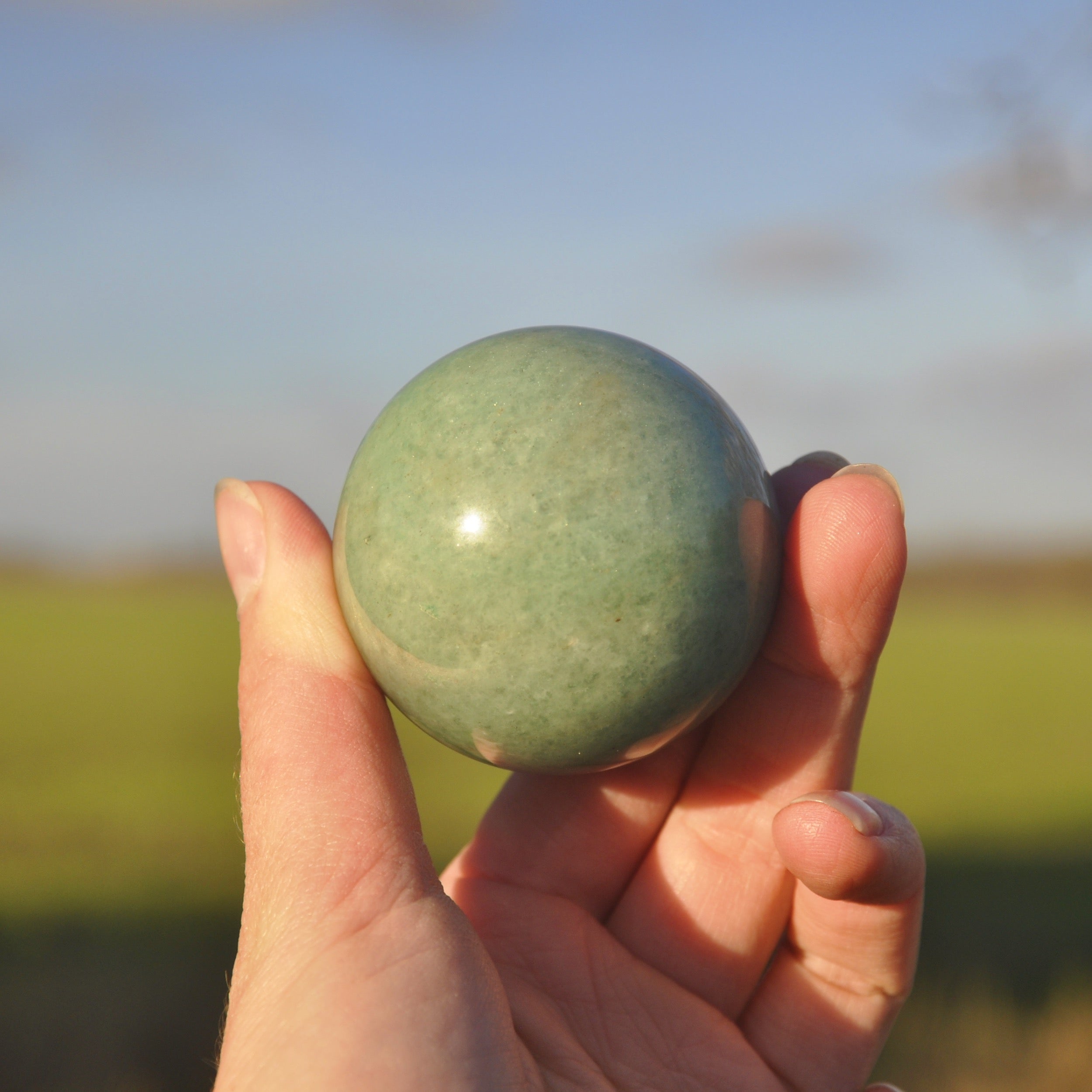 Aventurine Sphere | Otter Spirit | Natural Gemstones