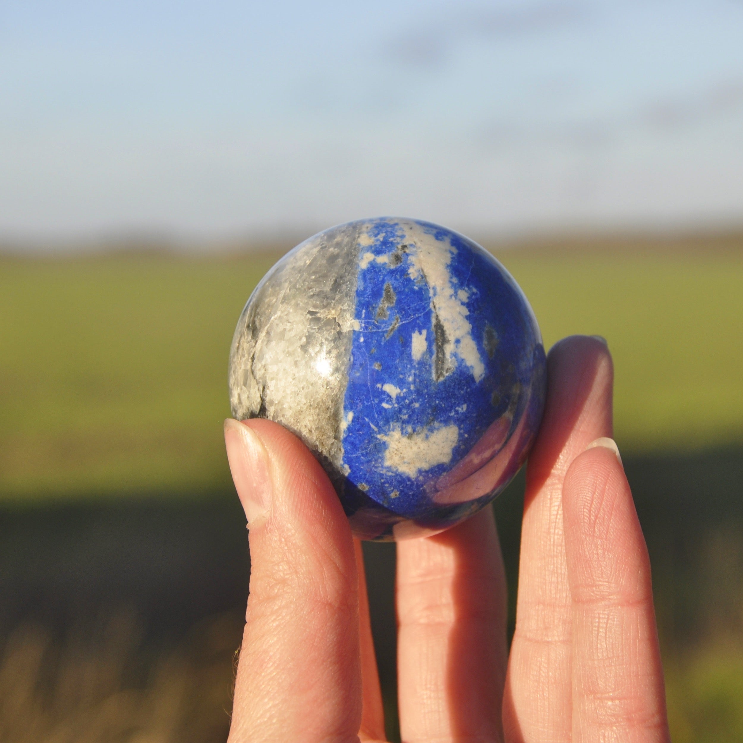 Lapis Lazuli Sphere | Otter Spirit | Natural Gemstones