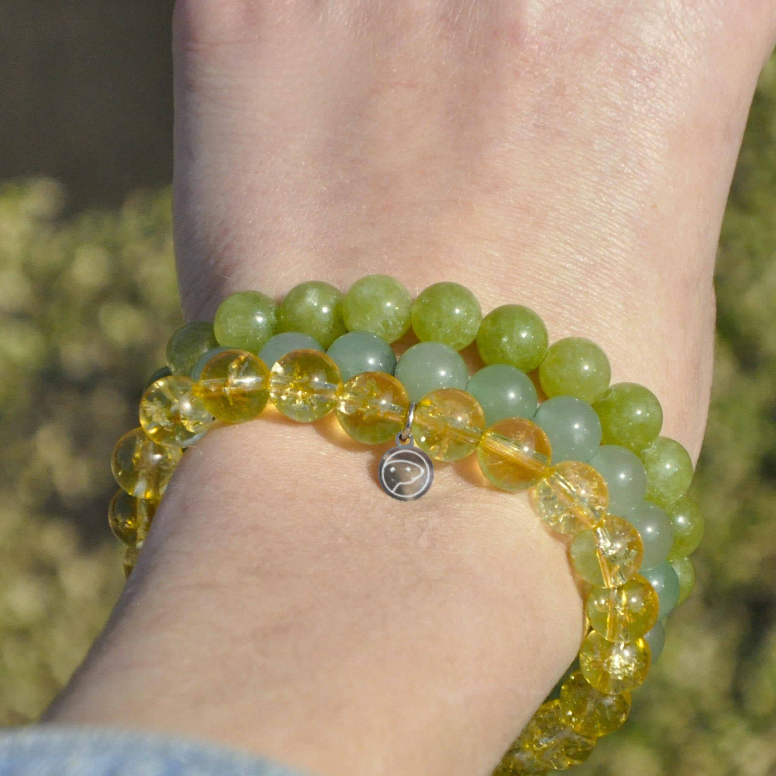 Money Bracelets (Grade AAA, 8mm) | Otter Spirit | Natural Gemstones