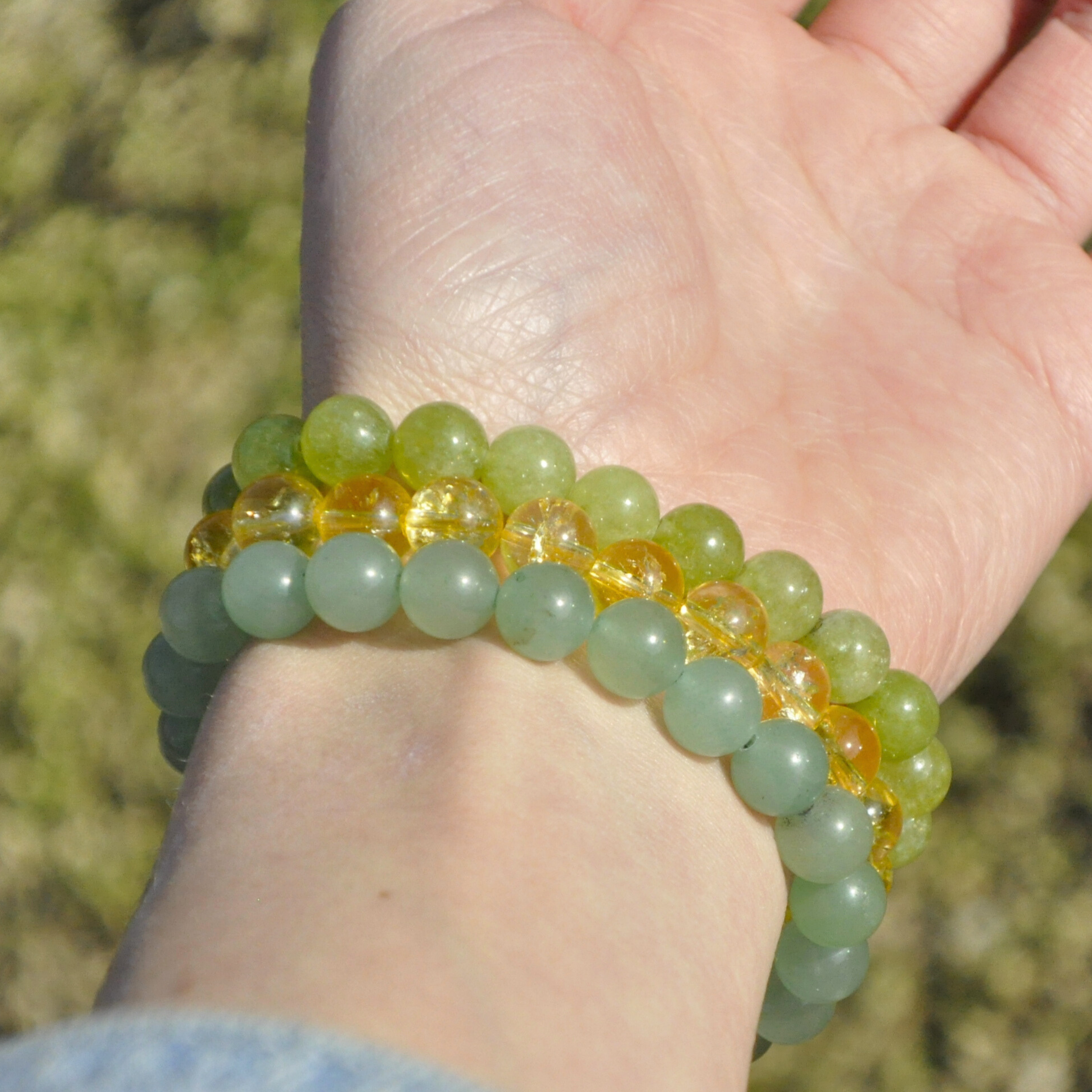 Money Bracelets (Grade AAA, 8mm) | Otter Spirit | Natural Gemstones