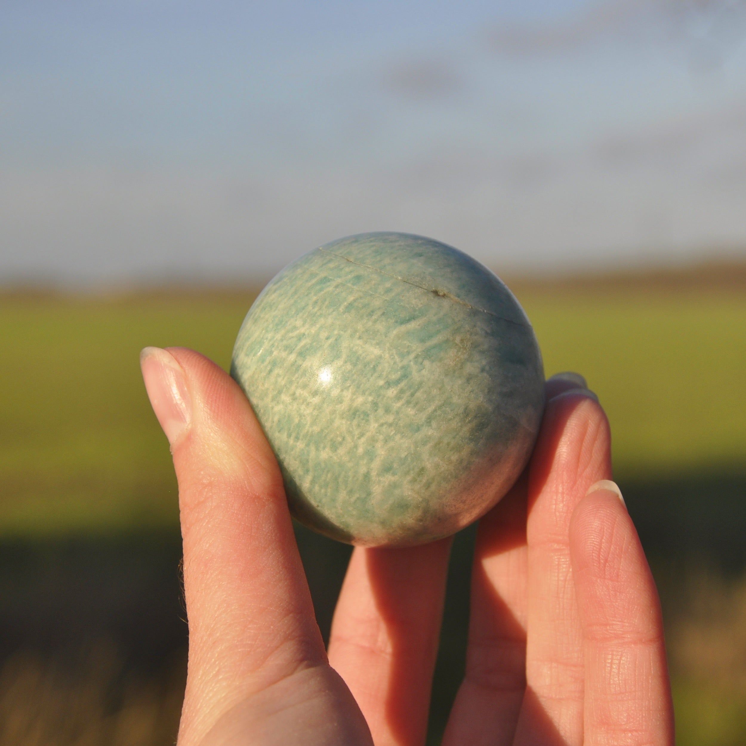 Multi-Amazonite Sphere | Otter Spirit | Natural Gemstones