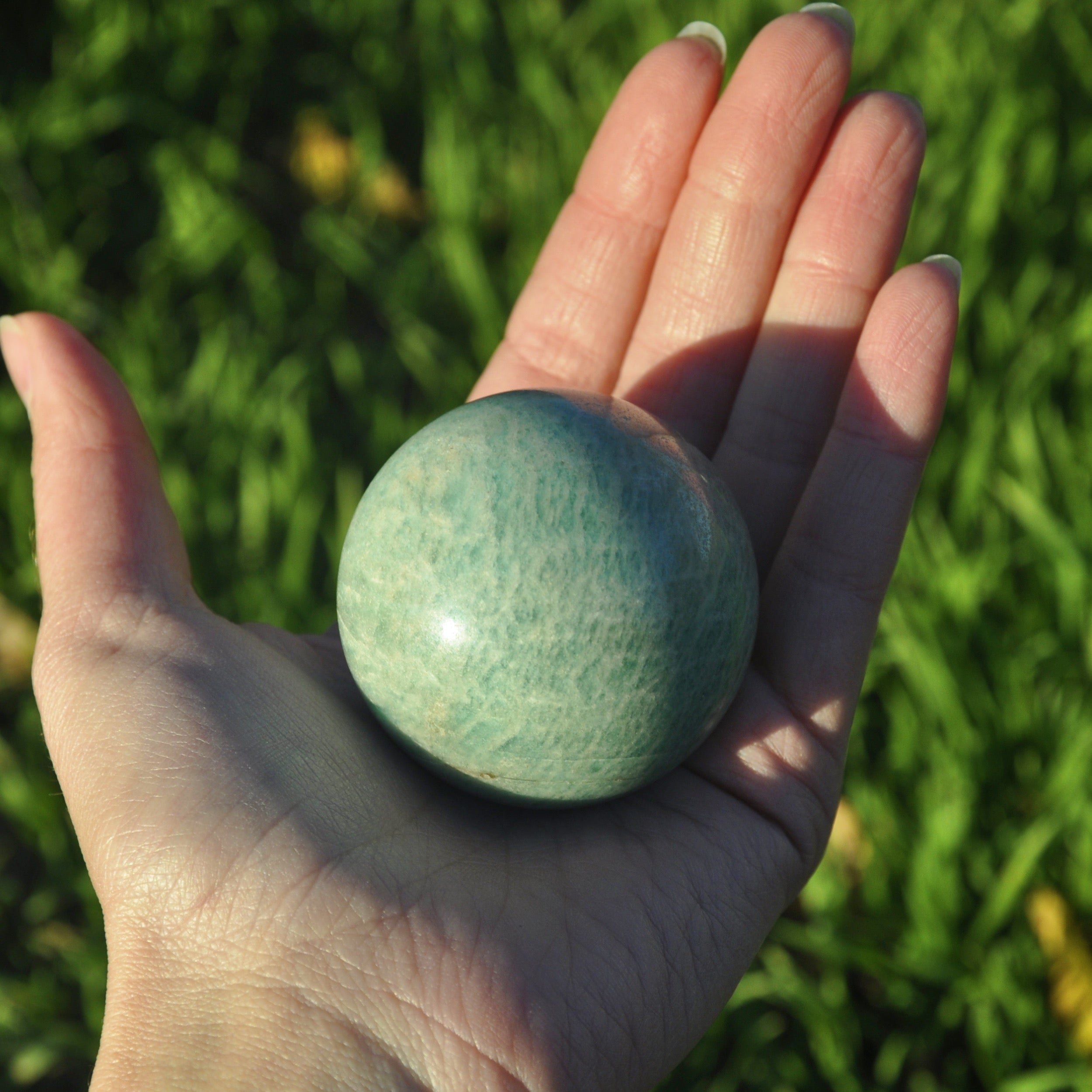 Multi-Amazonite Sphere | Otter Spirit | Natural Gemstones
