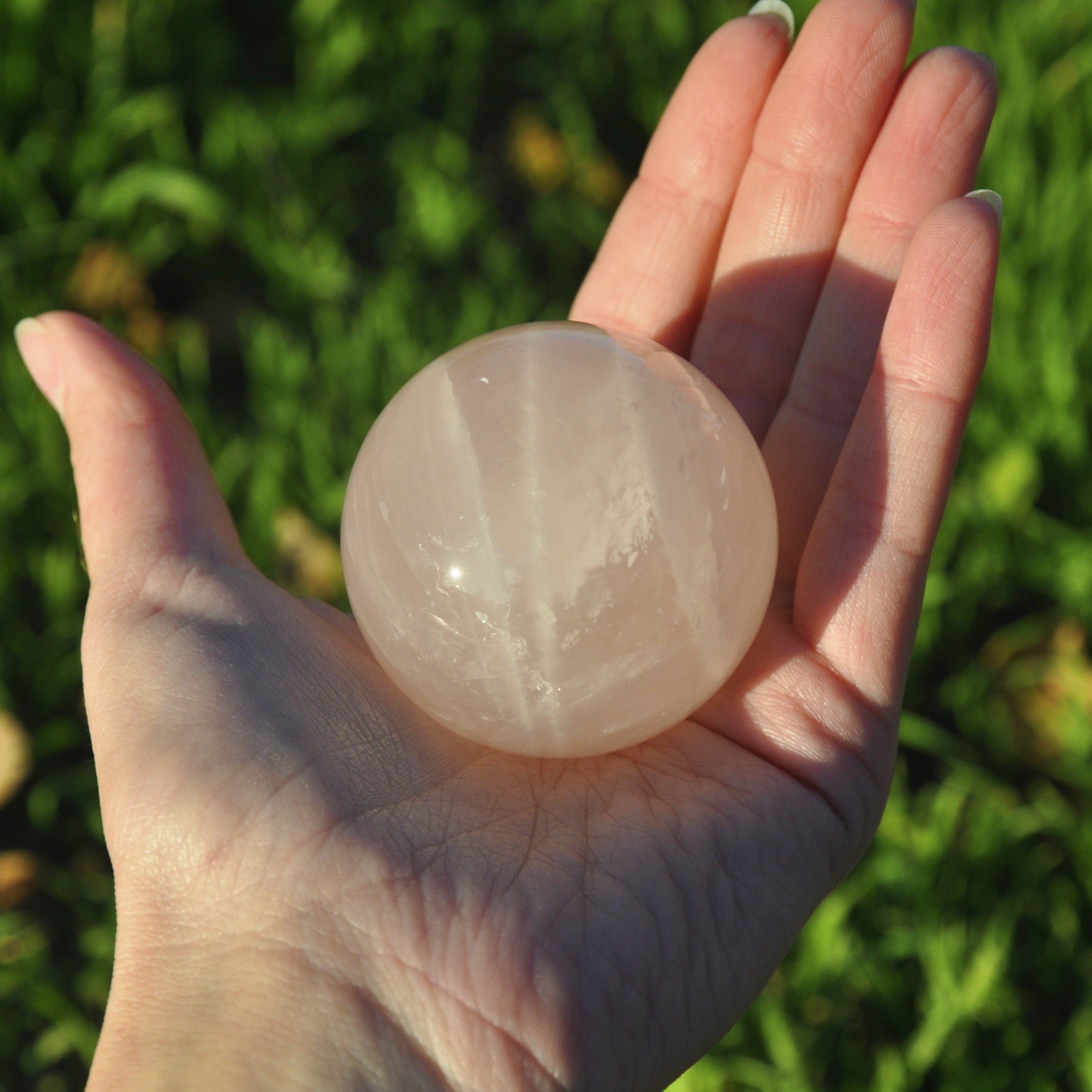 Rose Quartz Sphere | Otter Spirit | Natural Gemstones