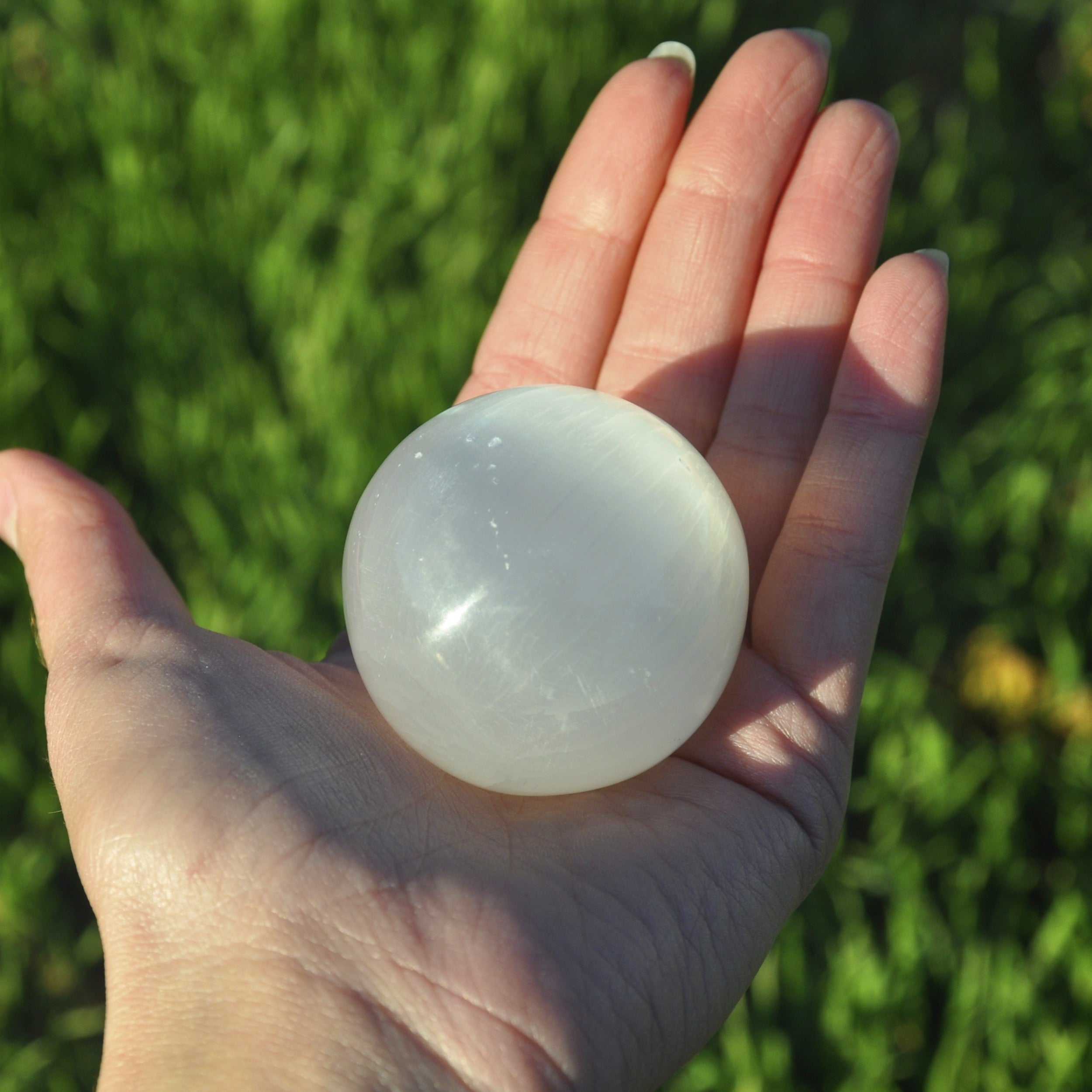 Selenite Crystal Sphere | Otter Spirit | Natural Gemstones